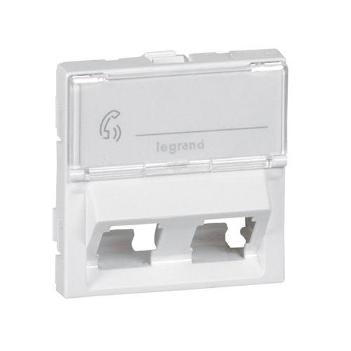 Shop-Installateur -Adapter 2 Port leer 45x45 mm für Keystone sc...