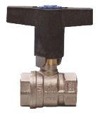 Shop-Installateur -ALVA ACTA Kugelhahn mit ISO T-Griff 1" PN40,