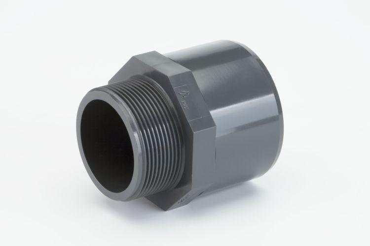 Shop-Installateur -ALVA ACTA PVC-U Ü-Muffe m.AG d32-40 1" für ...