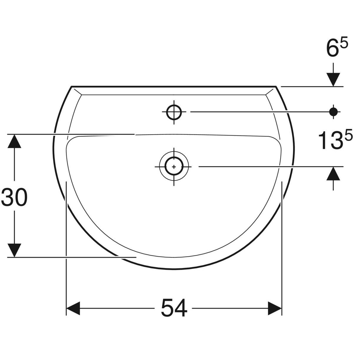 Shop-Installateur - Geberit Allia Paris Waschtisch B60 weiß mit ...