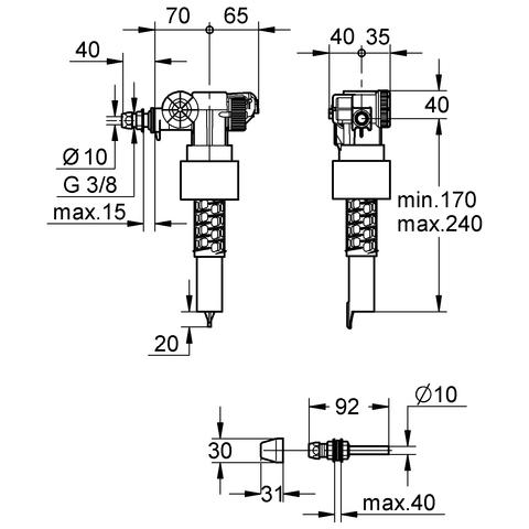 Shop-Installateur - Grohe-Dal Füllventil für Spülkaesten