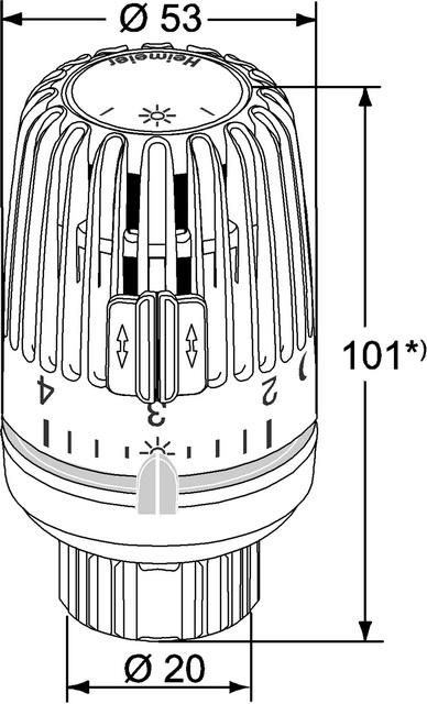 Shop-Installateur -Heimeier Thermostatkopf - VK mit Fühler