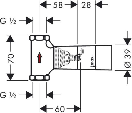 Shop-Installateur - HG Axor Grundkörper Unterputz-Ventil Spindel DN15