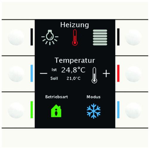 Shop-Installateur -KNX Tastsensor Smart 86 mit Farbdisplay reinw...
